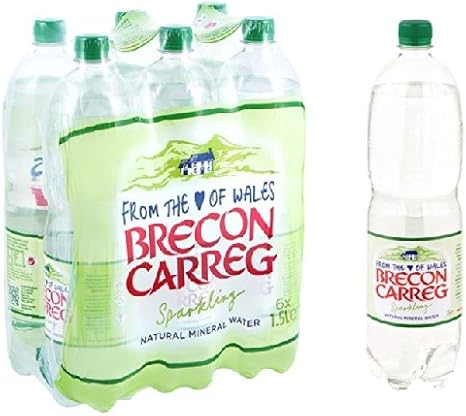 Brecon Carreg Natural Sparkling Mineral Water 6 x 1.5L: Amazon.co.uk ...