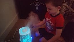 Amazon.com: Signstek 1500ML 1.5L Ultrasonic Air Humidifier LED Color ...