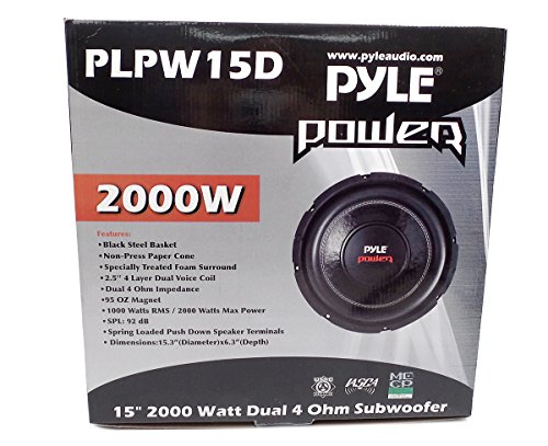 Pyle PLPW15D 2000w Single Speaker Car Subwoofer with Philippines | Ubuy