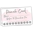 Amazon.com : 50 Pink Watercolor Reward Punch Cards | Customer Loyalty ...