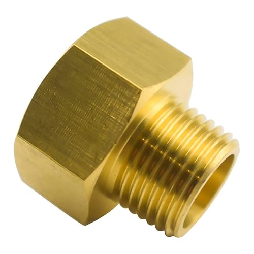 Brass Pipe Fitting, ZESE 3/4-Inch NPT Female Thread Pipe x 1/2-Inch NPT ...