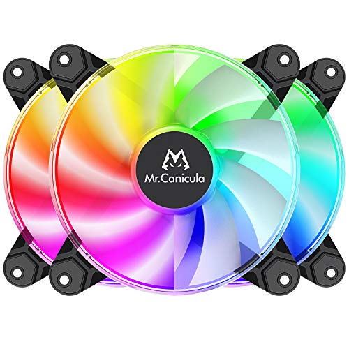 Mr.Canicula ARGB PC Fans 120mm 3 Pack,Cooling case Fans for Gaming pc ...