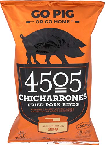 4505 Meats, Chicharrones Fried Pork Rinds, Smokehouse BBQ, 2.5 Ounce ...