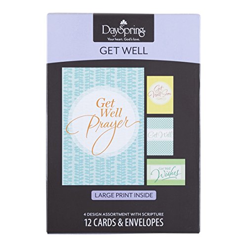 DaySpring Get Well - Inspirational Boxed Cards - Large Print - 53739 - DCBG