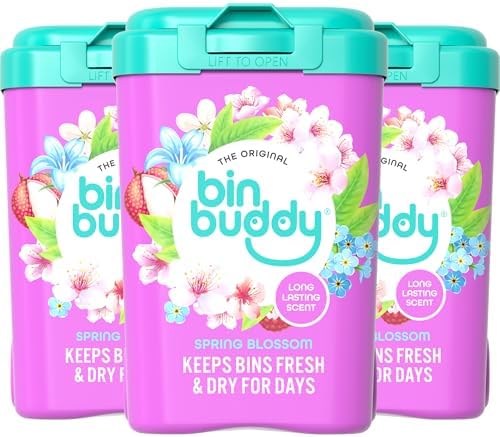 Bin Buddy Fresh Spring Blossom, Bin Deodorizer Powder, 450g, Pack of 3 ...