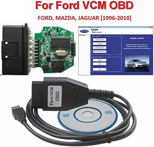 Ford-VCM OBD, FoCOM Ford-Diagnoseprogramm, OBD-Kabel für Ford, Mazda ...