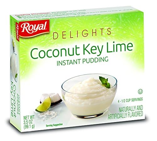 Royal Delights Instant Pudding, Coconut Key Lime, Fat Free (12 - 3.5 oz ...