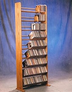 Amazon.com: Wood Shed 901 Solid Oak 9 Row Dowel CD Rack: Kitchen & Dining