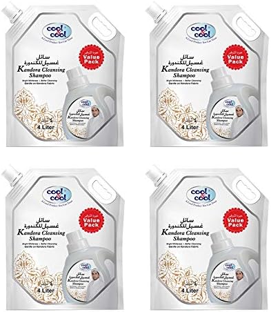 Cool & Cool Kandora Cleansing Shampoo 4 Liters (Pack of 4) - Gentle ...
