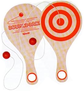 Amazon.com: Toysmith Bounce Back Paddle Ball: Toys & Games