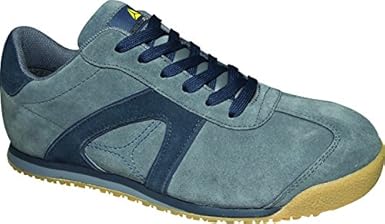 Delta Plus Footwear – Set Shoe Leather Split Blue/Grey Size 37 (1 Pair ...