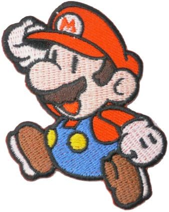 Super Mario Embroidered Badge Patch Iron or Sew on 5.5cm x 7.5cm ...
