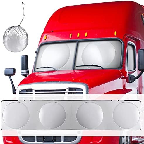 Semi-Truck Sun Shade for Windshield & Side Windows,240T Windshield Sun ...