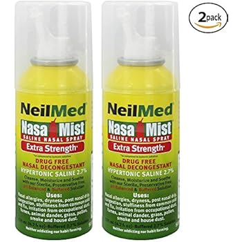 Amazon.com: NeilMed Extra Strength NasaMist Saline Nasal Spray Drug ...