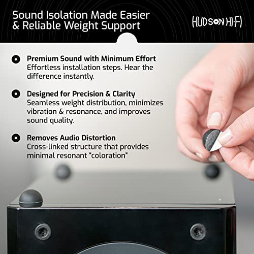 .75" Platinum Silicone Speaker Isolation Pads - 16-Pack Non-Skid ...