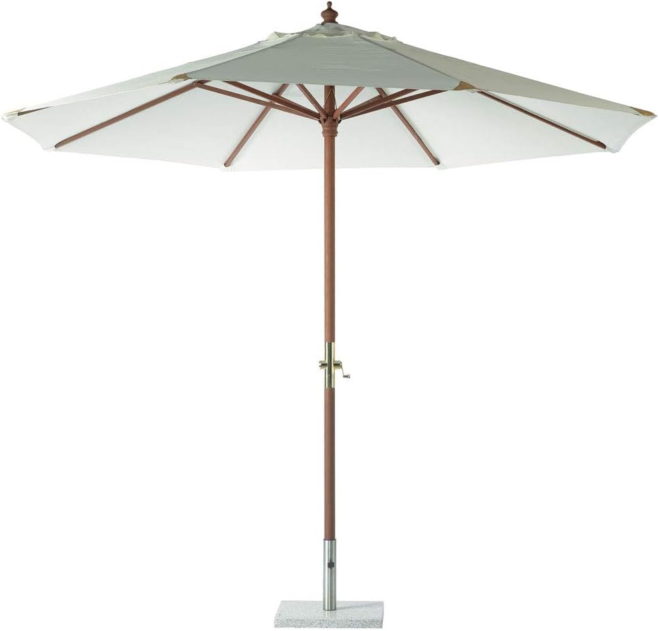 Bramblecrest Wooden Parasol, Natural – BigaMart