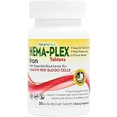 Amazon.com: NaturesPlus Hema-Plex Iron - 30 Slow-Release Tablets - 85 ...