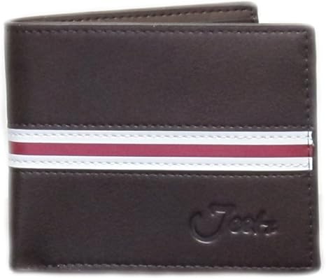 Jeetz Collection Men's Brown Wallet with "Racing Stripe" at Amazon Men ...