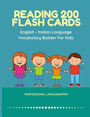 Buy Reading 200 Flash Cards English - Italian Language Vocabulary ...