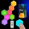 Emberela HEXlights 7-Pack Hexagon Lights, Touch & Remote Controlled RGB ...