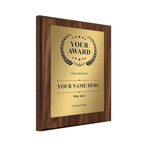 Customizable Recognition Plaque Signs ByLITA Custom Wooden Award Plaque ...