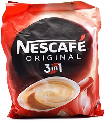 Nescafe 3 In 1 Original Soluble Ground Coffee Beverage, 30 x 17.5 g ...