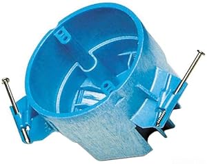 Carlon BH525A-UPC Ceiling Fan Box, Round, New Work, 4-Inch Diameter by ...