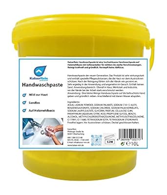 Handwaschpaste 10L Eimer Werkstatt, Hobby, fett und Öl lösende ...