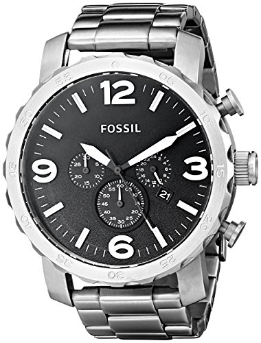 FOSSIL JR1353 Nate Chronograph Stainless Steel Watch from FOSSIL at the ...