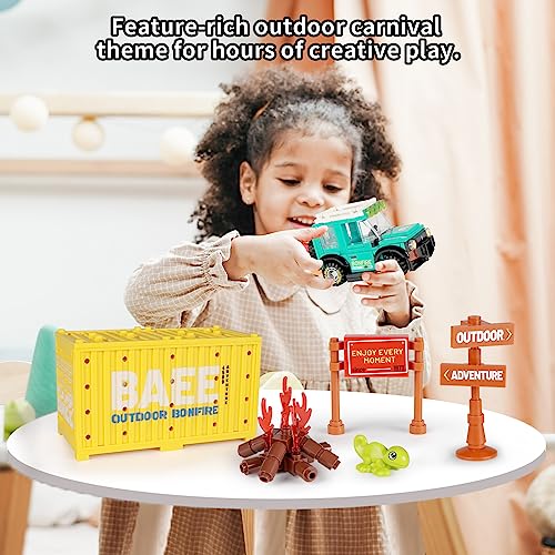 SUNHABI Desert Party with Camping Car Toy Building Sets City Sets for 5 ...