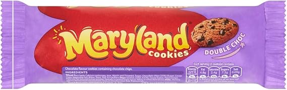 Maryland Cookies Double Choc 136g: Amazon.co.uk: Grocery