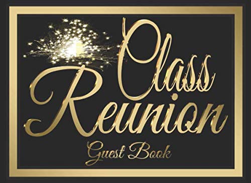 Class Reunion Guest Book #5: A graduate party themed guest book with ...
