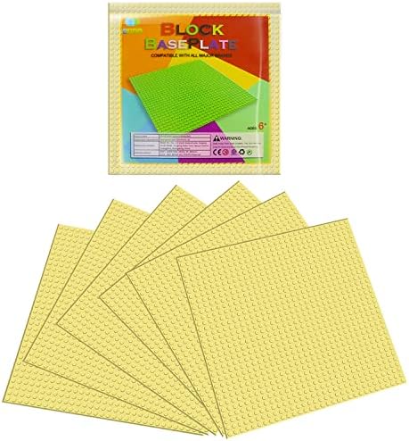 EKIND Classic Building Brick Plates, 10 inch x 10 inch Base Plates for ...