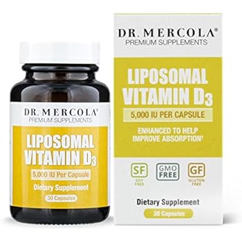 Amazon.com: Dr. Mercola Liposomal Vitamin D 5000 IU Supplement - 30 ...