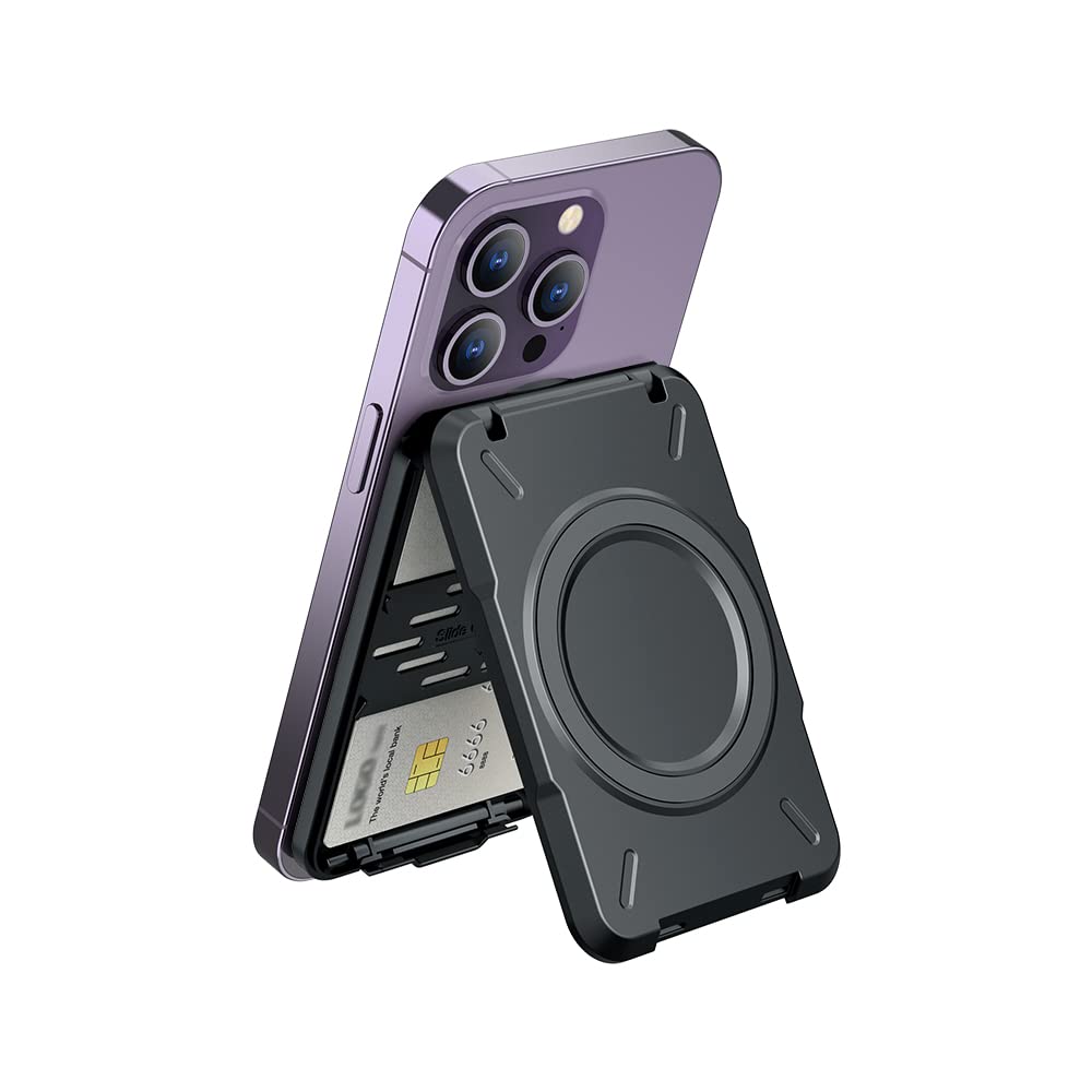 Magnetic Wallet Card Holder For Magsafe, RFID Blocking Slim Hardshell 4 ...