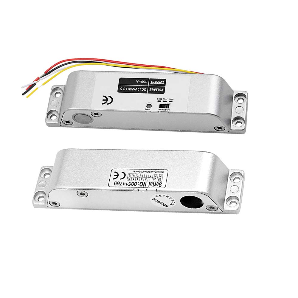 Electric Drop Bolt Lock DC 12V Fail Safe NC Mode Electronic Door Lock ...