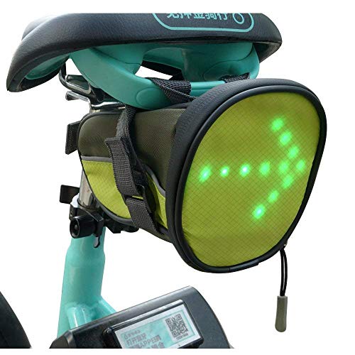 FANCYWING LED Bike Saddle Bag, Cycling Seat Bag W/LED Turn Signal ...