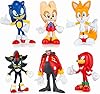 12 Pack Mini Sonic Hedgehog Action Figures ，Sonic Toy , 1.57-2.17 ...