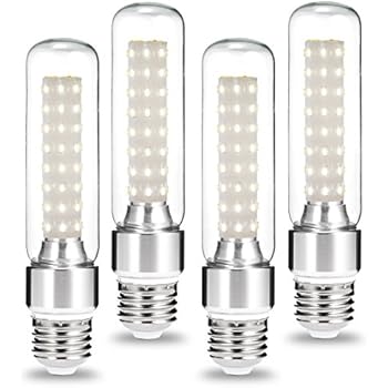 Tento Lighting LED T10 Tubular White LED Bulb Medium Base E26 60 Watt 5000k Type T Appliance ...