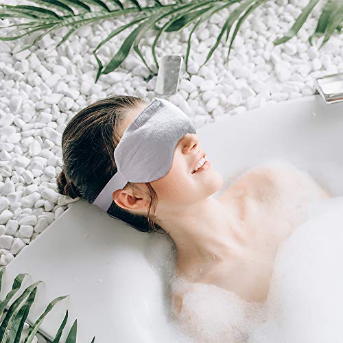 Unimi Heated Eye Mask for Dry Eyes, Microwaveble Moist Eye Compress for ...