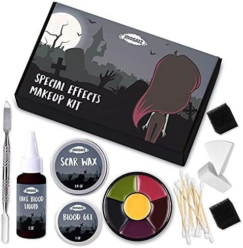 Mosaiz SFX Makeup Kit for Halloween, Special Effects Makeup Kit with ...