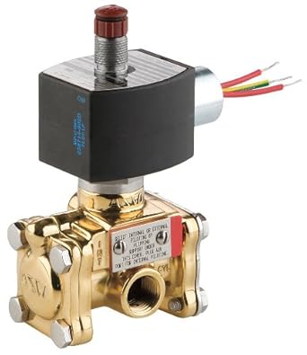 1/2" NPT 3-Way Solenoid Valve 120VAC: Industrial Solenoid Valves ...