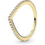 Amazon.com: PANDORA Crossover Pavé Triple Band Ring, PANDORA Shine ...