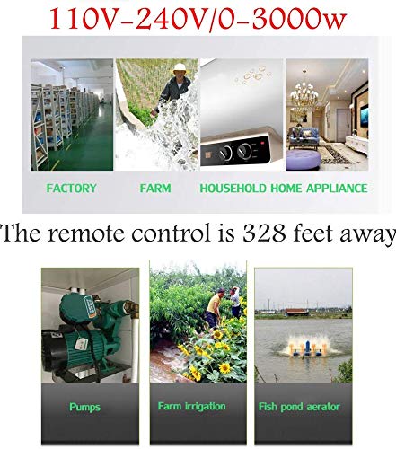 Wireless Remote Switch,110V/120V/240V /30A Relay Wireless RF Switch for ...