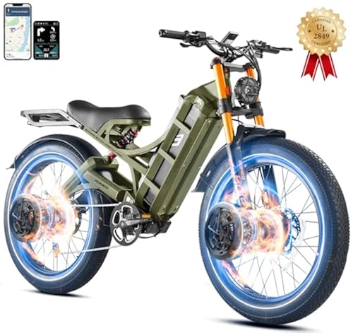 eAhora Romeo Pro [with Rear Rack] Peak 1600W 60A Electric Bike for ...