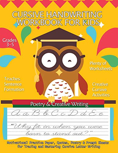 Amazon.com: Cursive Handwriting Workbook For Kids : Motivational ...