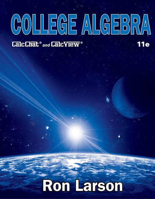 College Algebra: Larson, Ron: 9780357454091: Amazon.com: Books