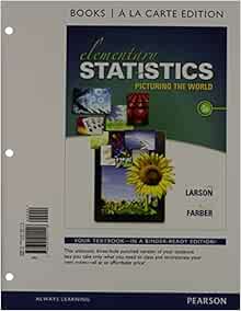 Amazon.com: Elementary Statistics Books a la carte Plus NEW MyLab Statistics with Pearson eText ...