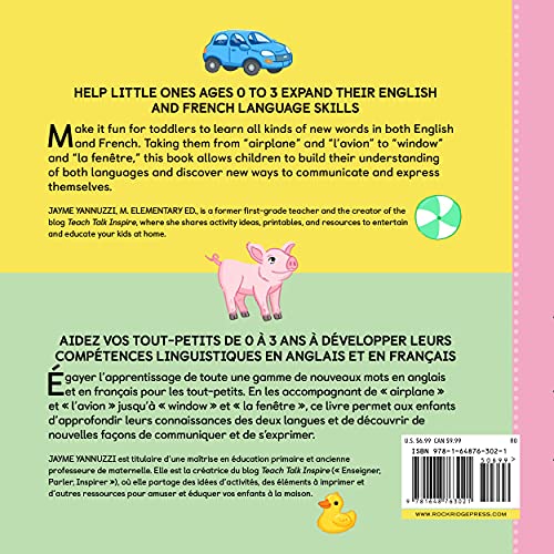 100 First Words for Toddlers: English-French Bilingual: A French Book ...