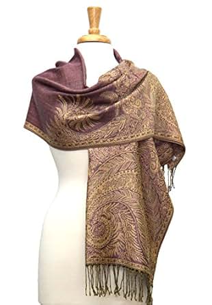 Fashmina Original Paisley Pashmina Shawl Scarf Pale Pink at Amazon ...